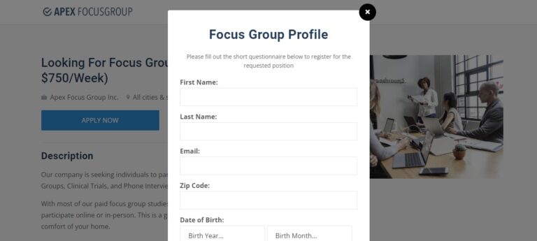 Apex Focus Group Review: Can You Really Get Paid $750 per Week? - This ...