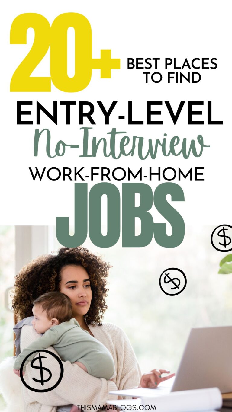 20+ Best Places to Find No-Interview Work From Home Jobs - This Mama Blogs