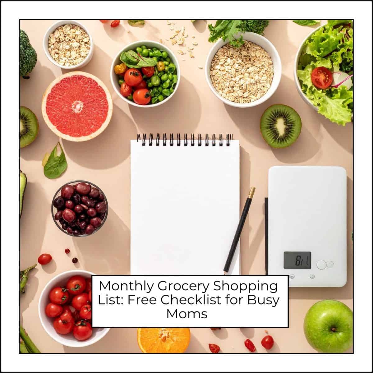 Monthly Grocery List Ideas: Free Checklist for Busy Moms - This Mama Blogs